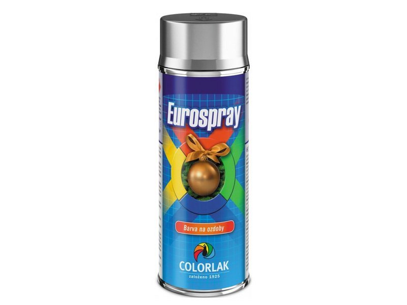 Stříbrná barva ve spreji na ozdoby | Euro Spray | dekorační barva