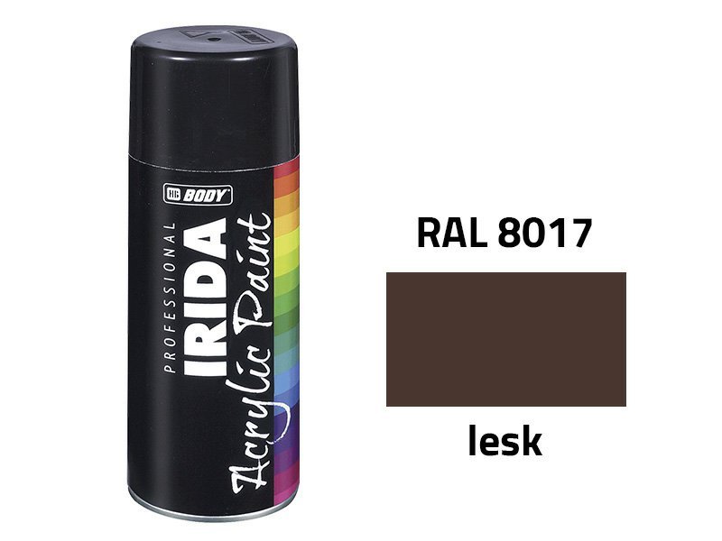 Sprej RAL 8017 400 ml - IRIDA BODY akrylát hnědá
